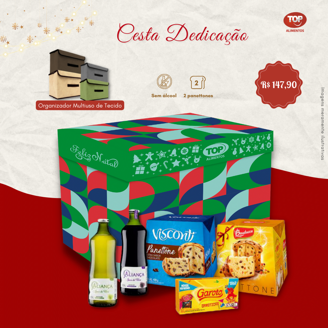 10 – Cesta de Natal sem álcool Dedicação – Cesta de Natal RJ 10 – Cesta de Natal sem álcool Dedicação – Cesta de Natal RJ